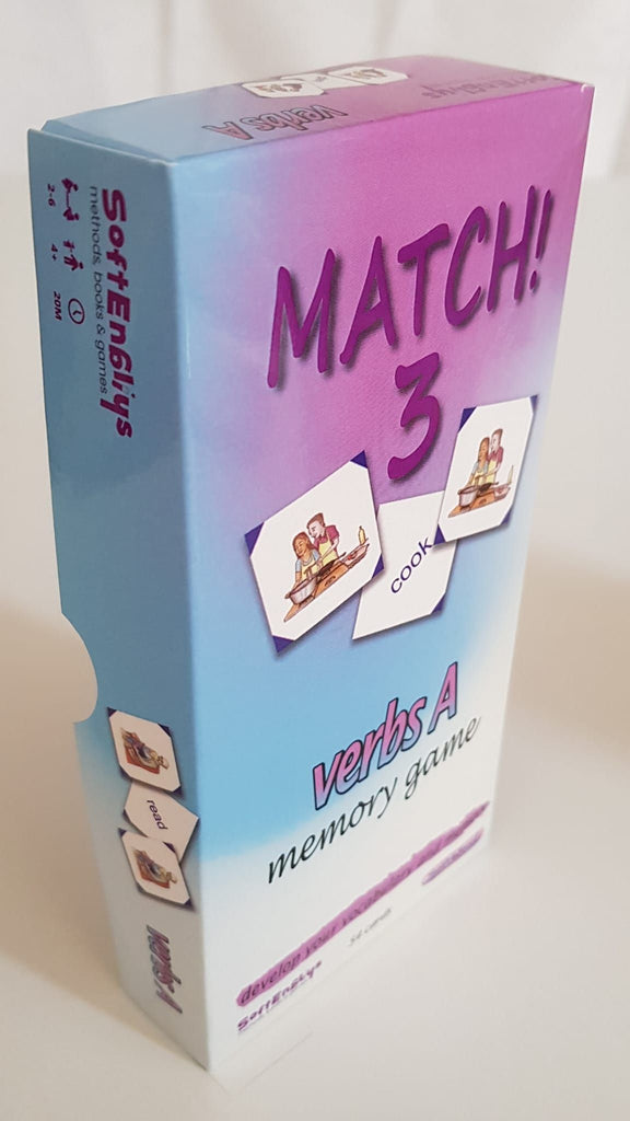 Match! 3- Memory Game-Verbs A — Wiz Kids