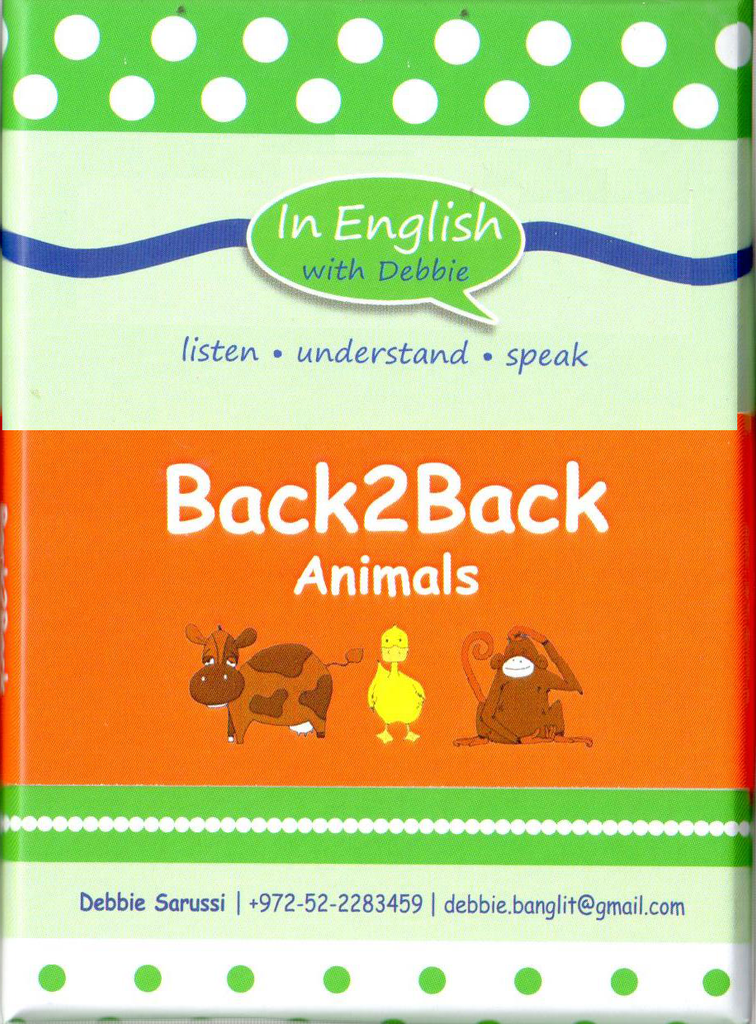 In English With Debbie - Game: Back to Back Animals — Wiz Kids