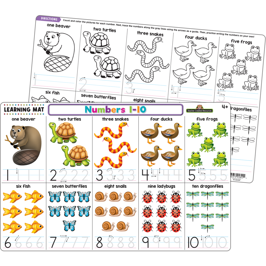 Learning Mat - Numbers 1-10 — Wiz Kids